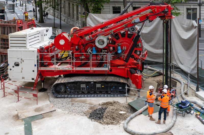 Parois moulée - Hydrofraise et bennes hydrauliques