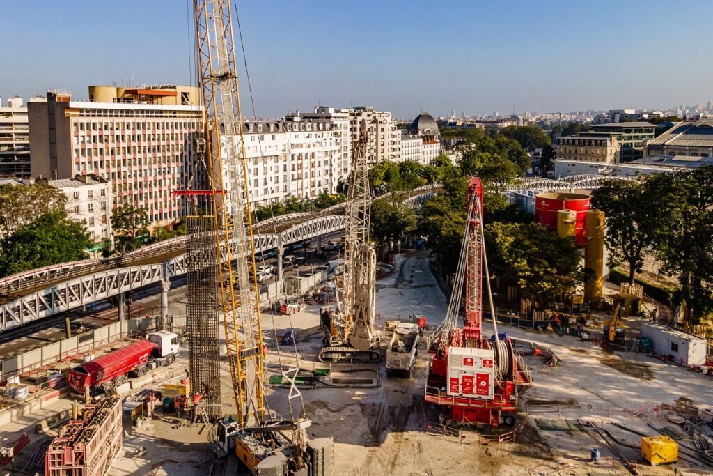 Bassin Austerlitz à Paris, un ouvrage de 50 m de diamètre