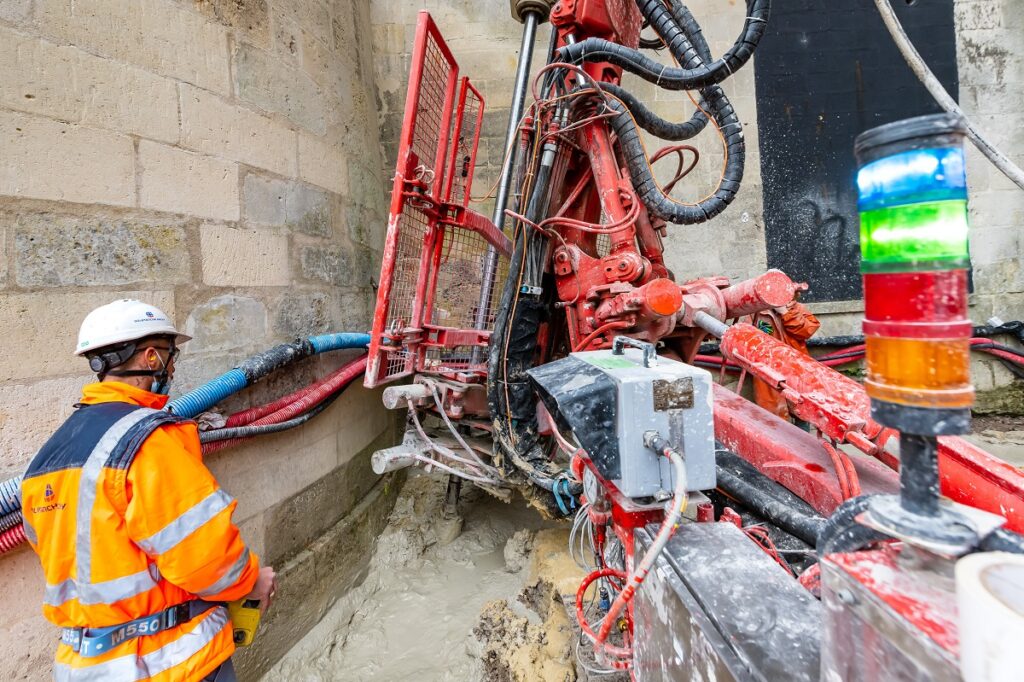 Jet grouting - déstructuration avec un jet haute pression